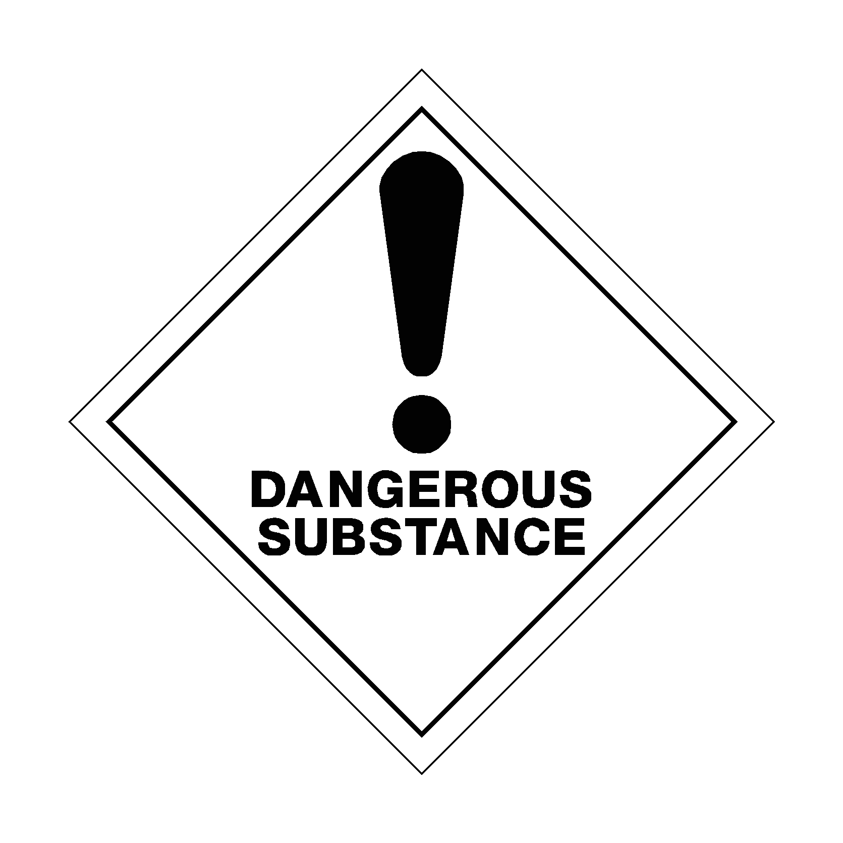 Dangerous Substance Exclamation Sign | PVC Safety Signs