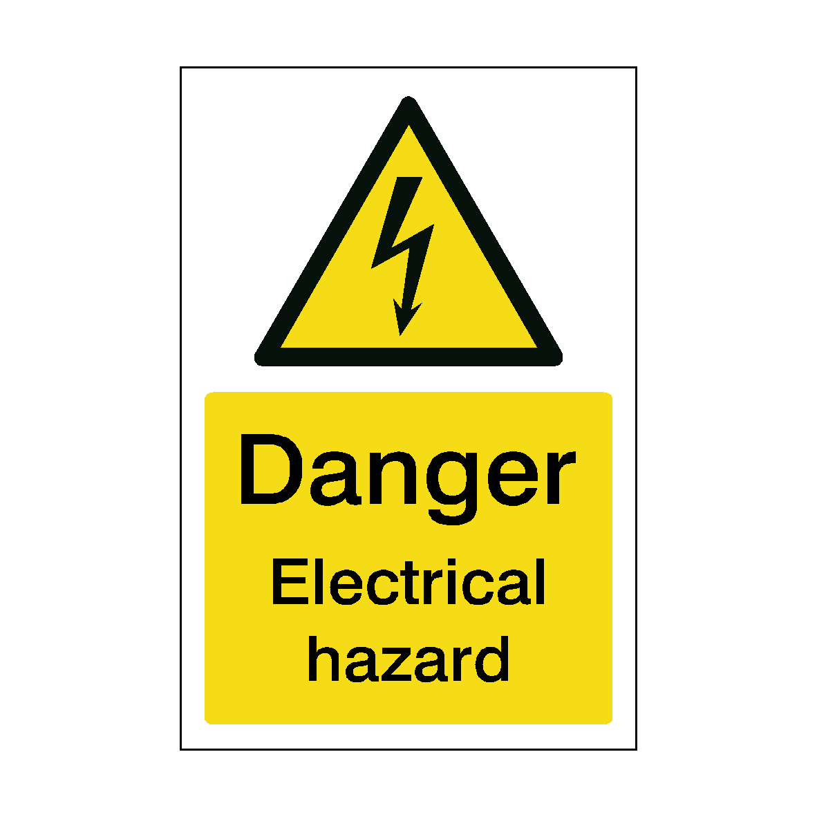 Electrical Hazard Sign | PVC Safety Signs