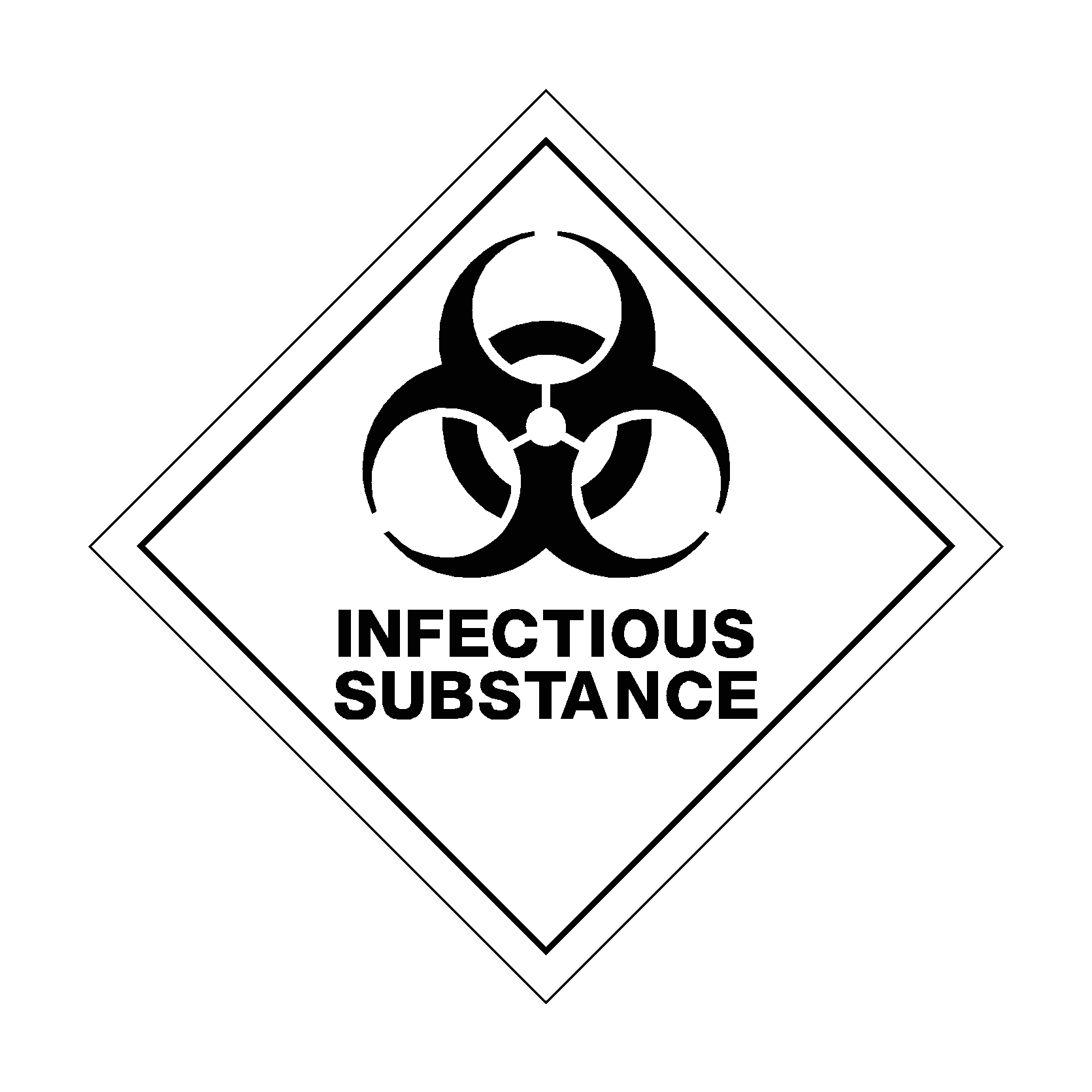 Infectious Substance Sign | PVC Safety Signs