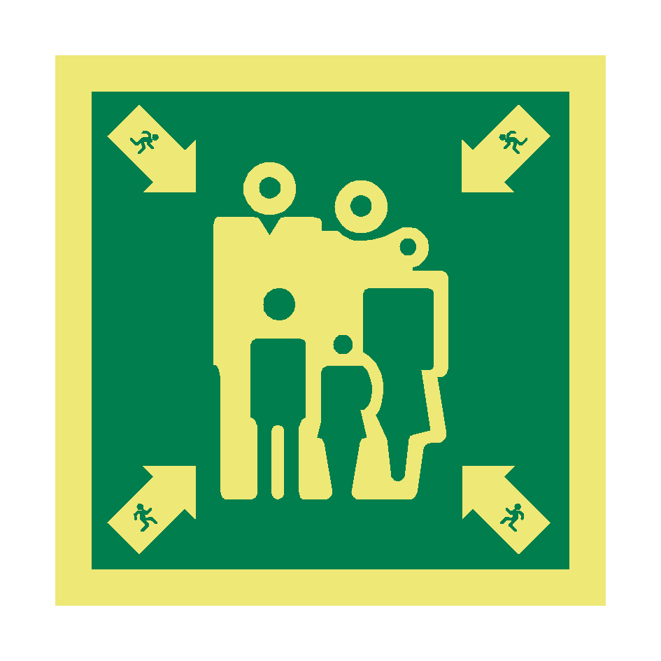 Assembly Station Symbol Sign | PVC Safety Signs