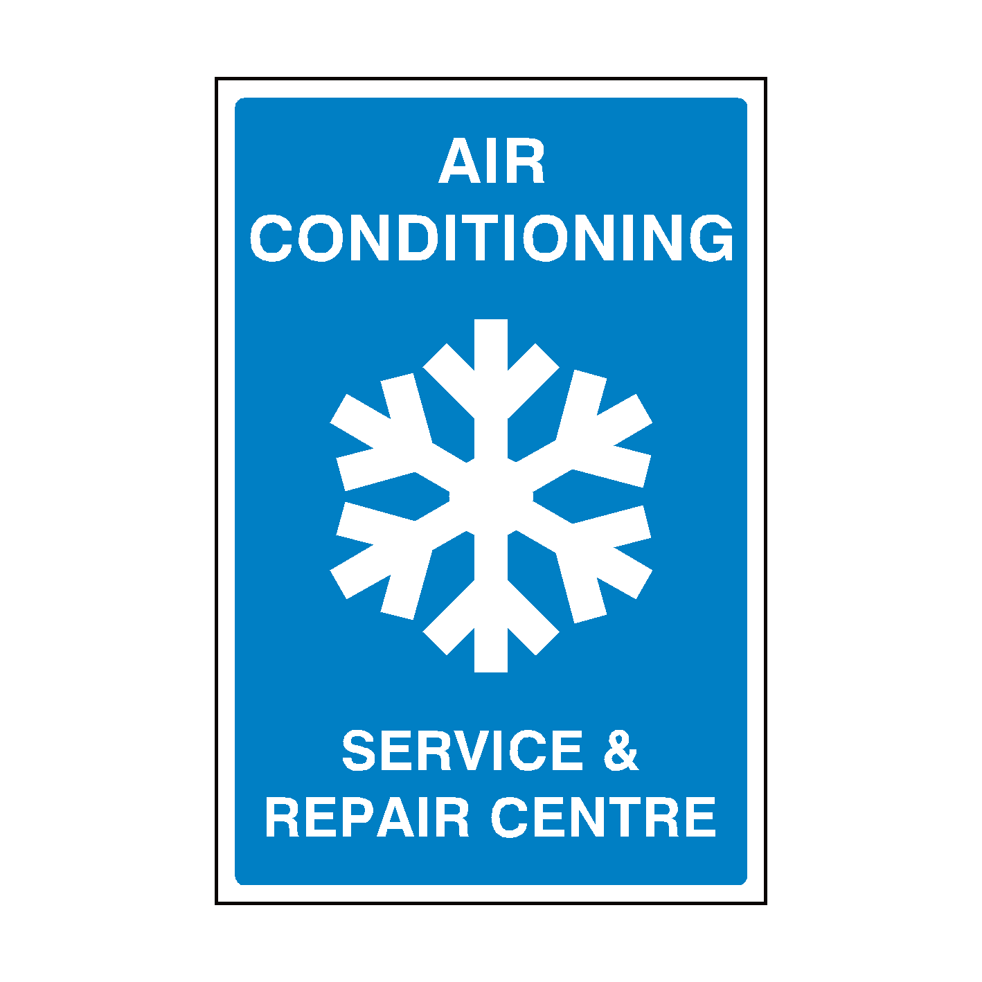 Air Con Garage Sign | PVC Safety Signs