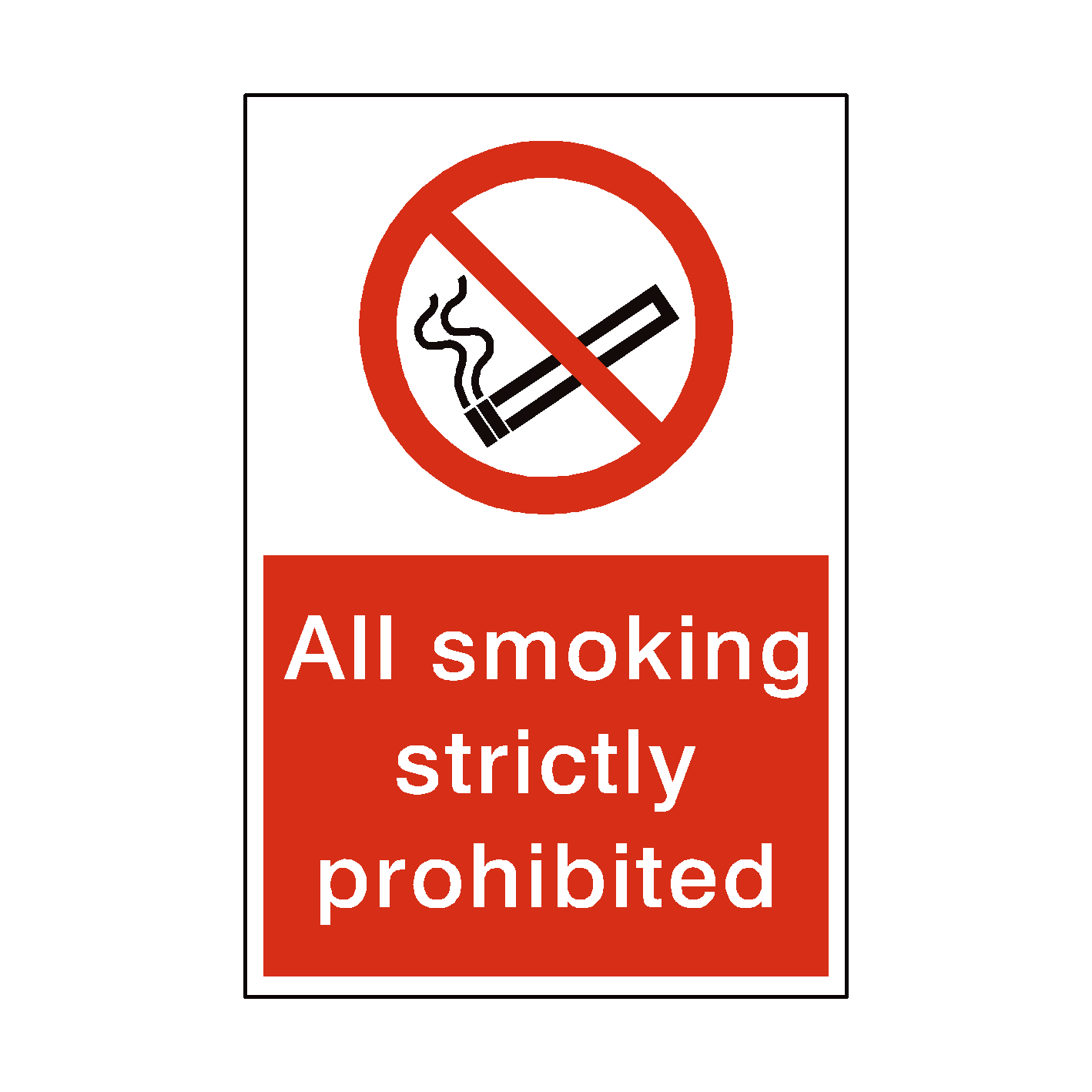 Smoking Strictly Prohibited Sign | PVC Safety Signs