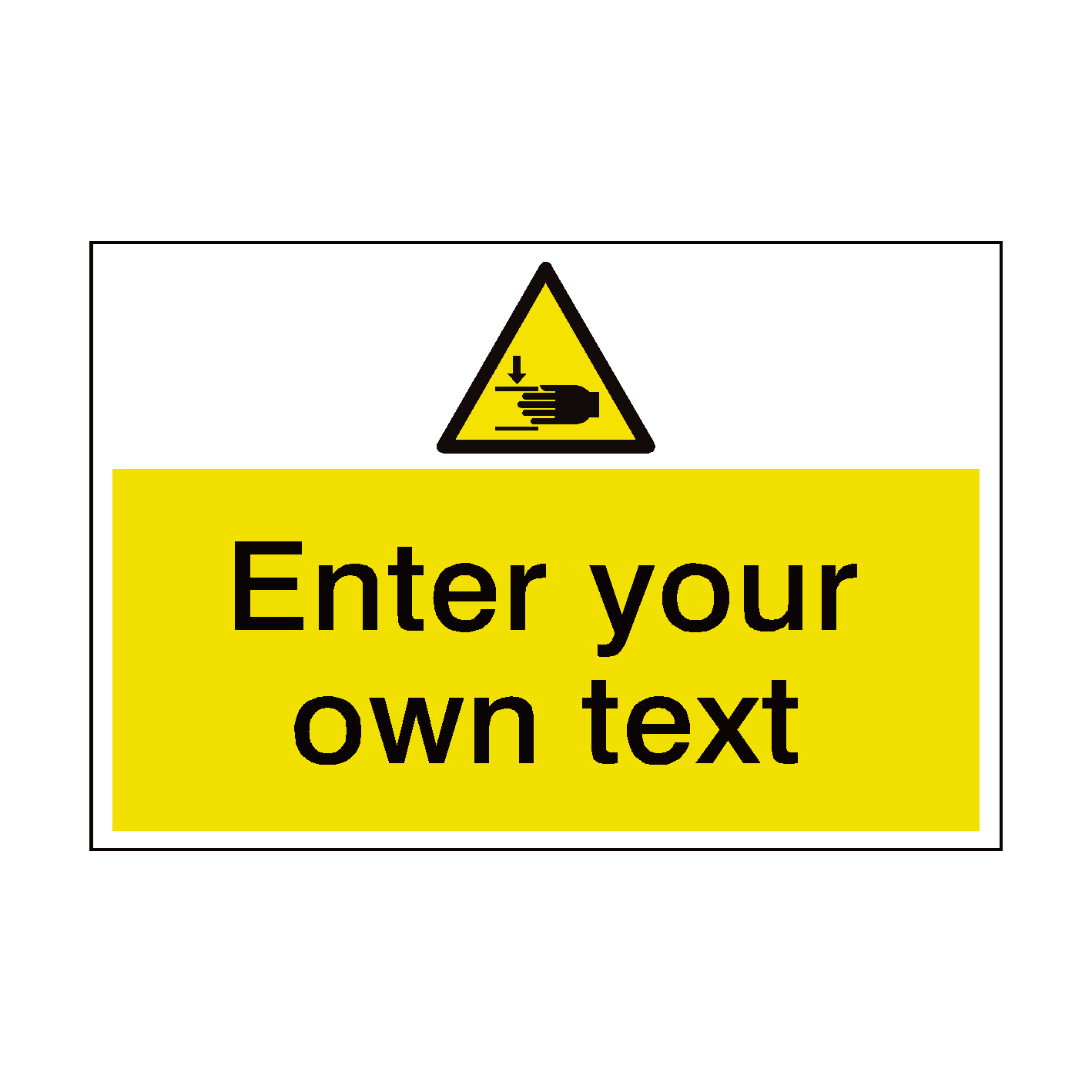 Crushing Custom Safety Sign | PVC Safety Signs