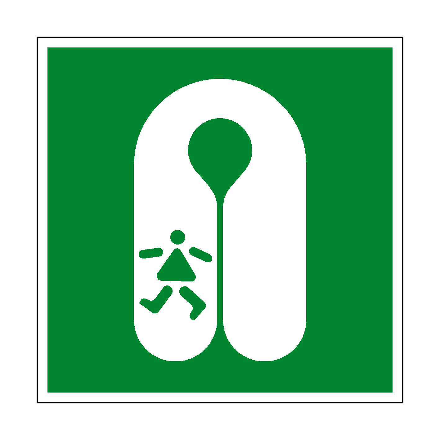 Childs Life jacket Symbol Sign | PVC Safety Signs
