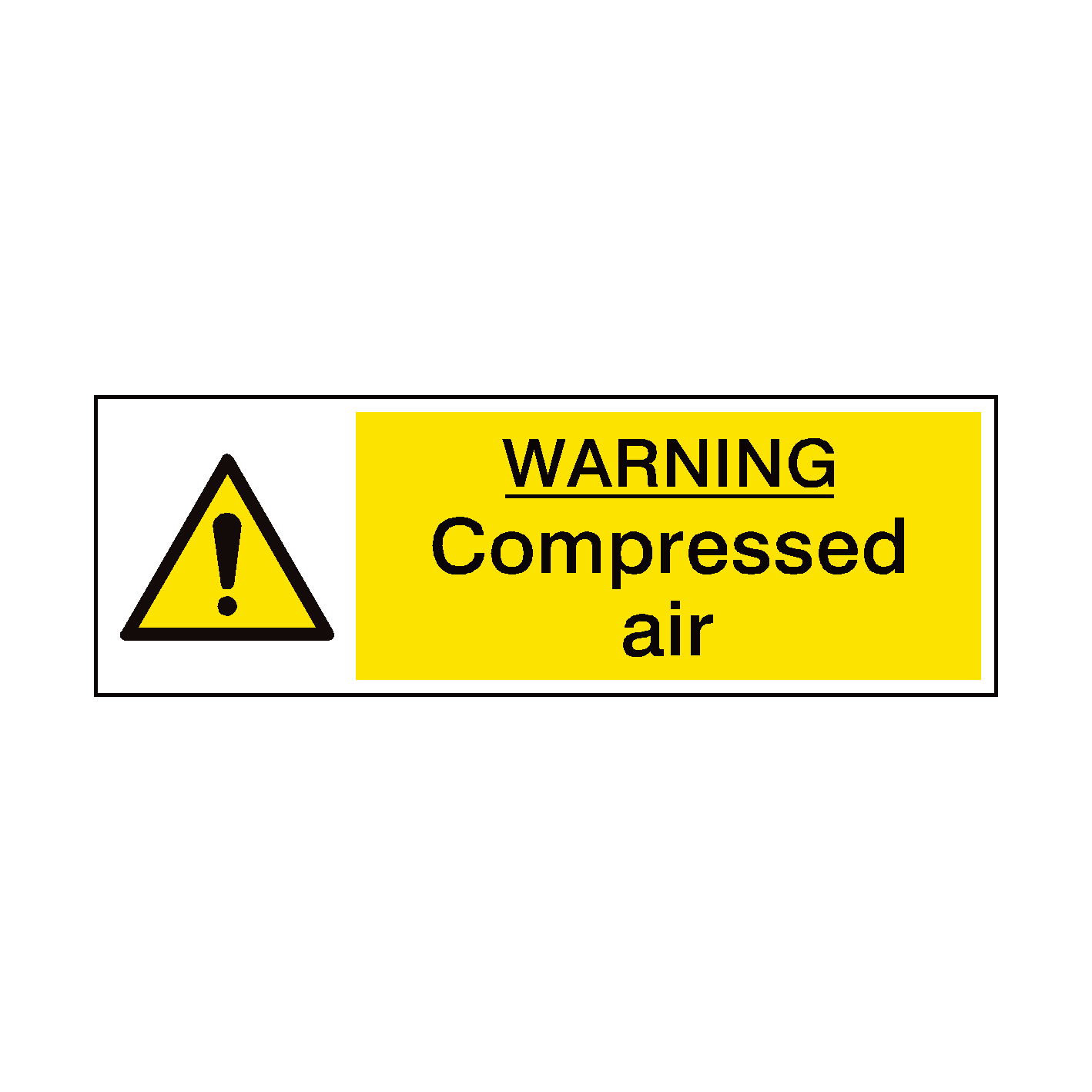 Compressed Air Garage Sign | PVC Safety Signs