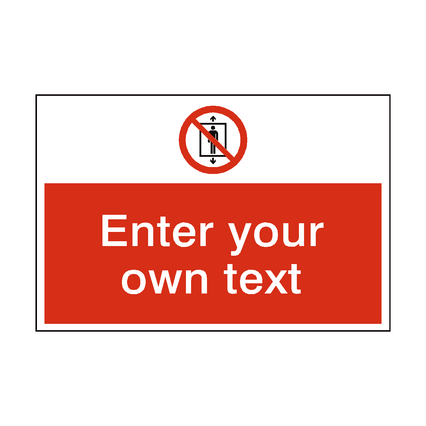 Do Not Use This Lift Custom Safety Sign | PVC Safety Signs