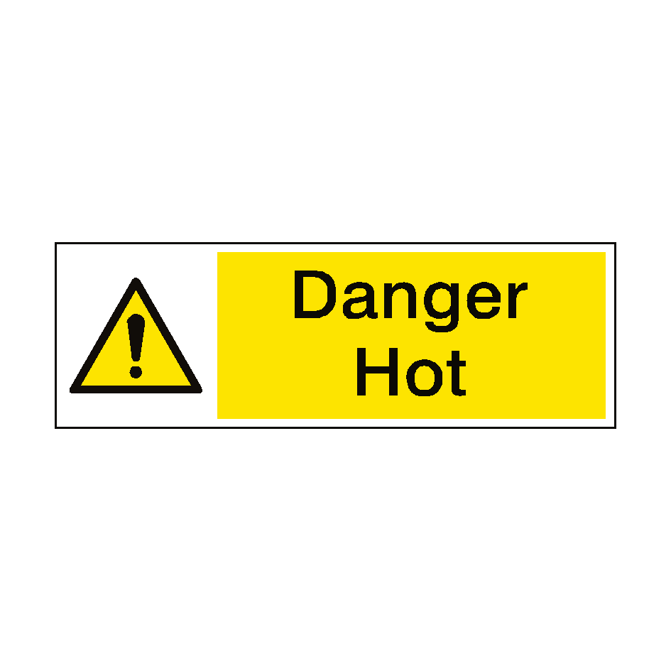 Danger Hot Hazard Sign | PVC Safety Signs