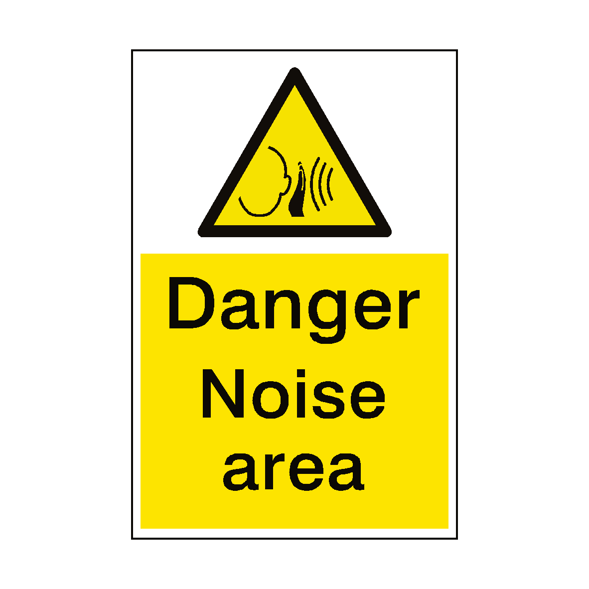 Danger Noise Area Hazard Sign | PVC Safety Signs