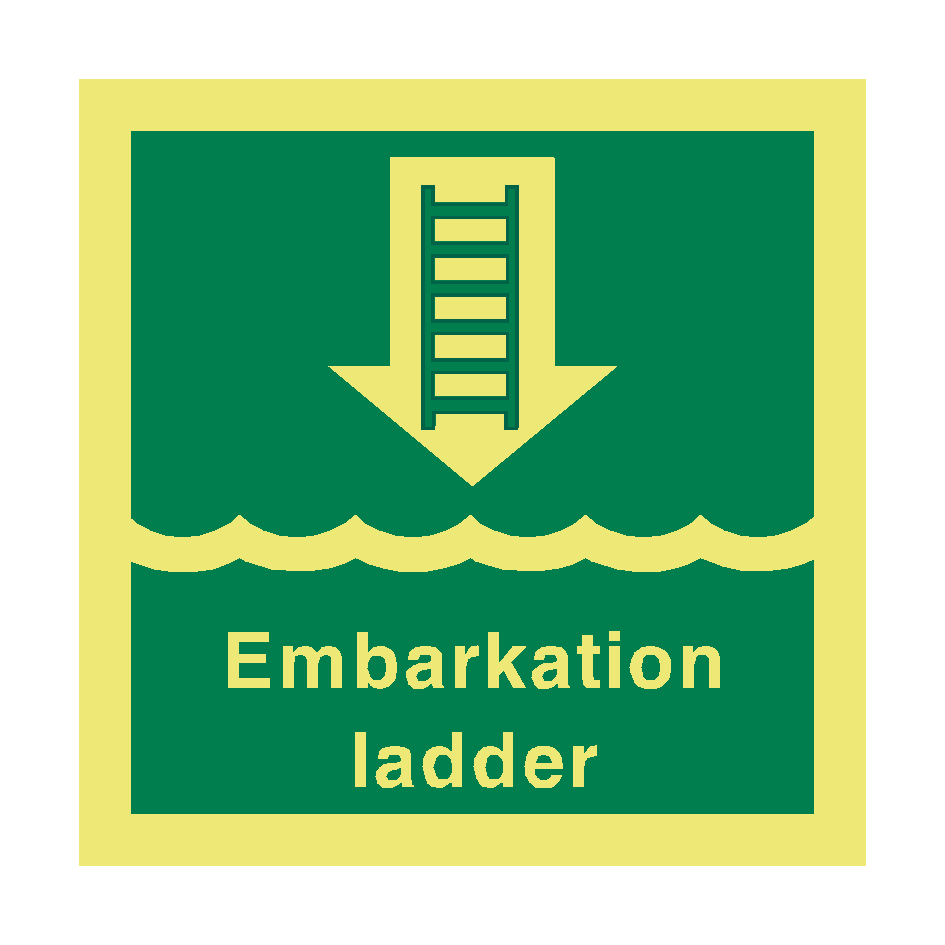 Embark Ladder Safety Sign | PVC Safety Signs