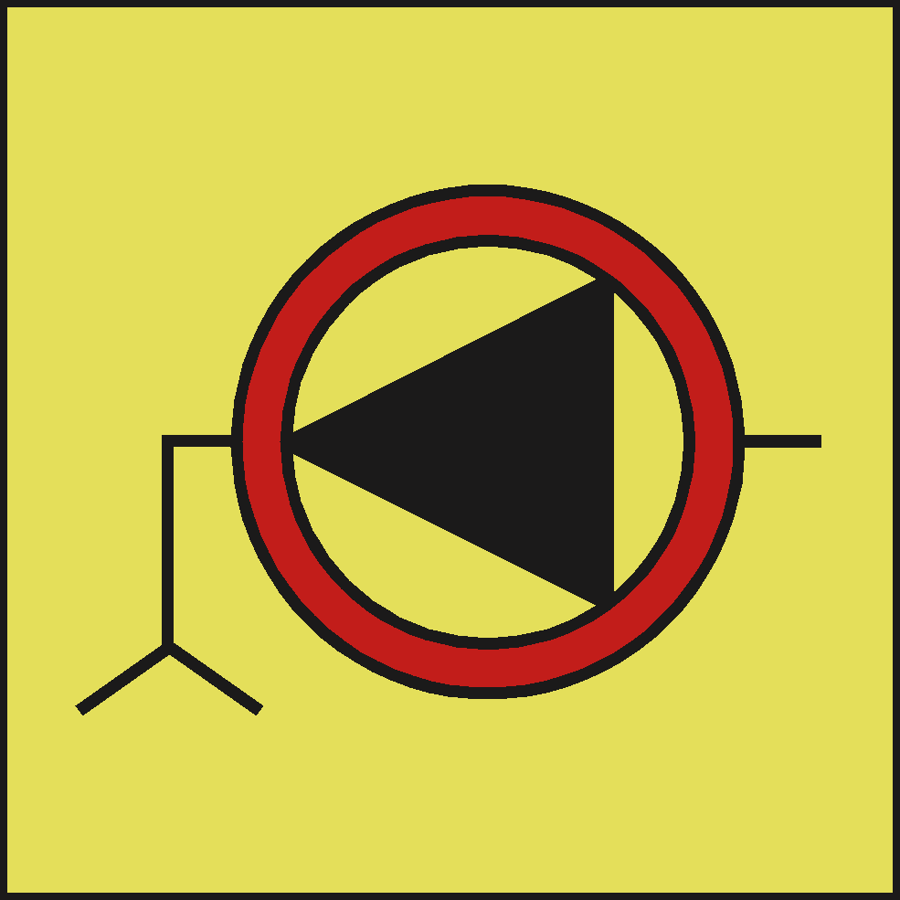 EMERGENCY BILGE PUMP IMO SIGN | PVC Safety Signs