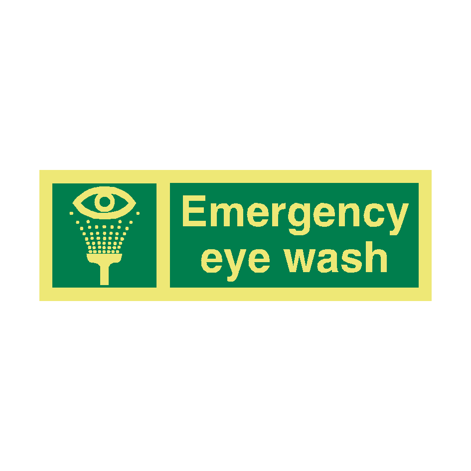 Emergency Eye Wash IMO Sign | PVC Safety Signs
