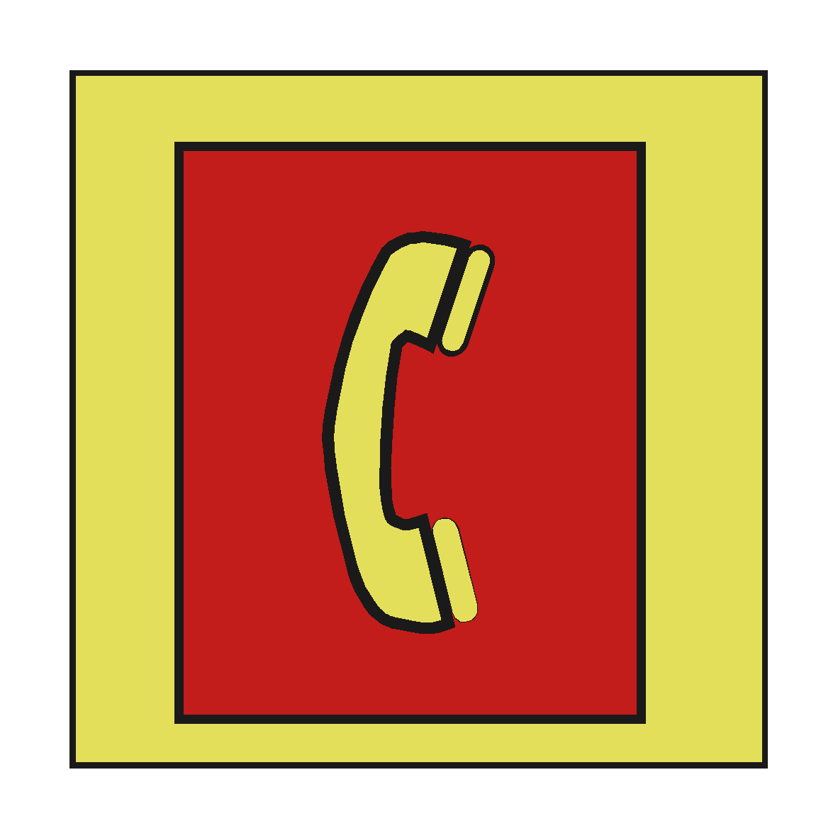 EMERGENCY TEL PHONE IMO SIGN | PVC Safety Signs