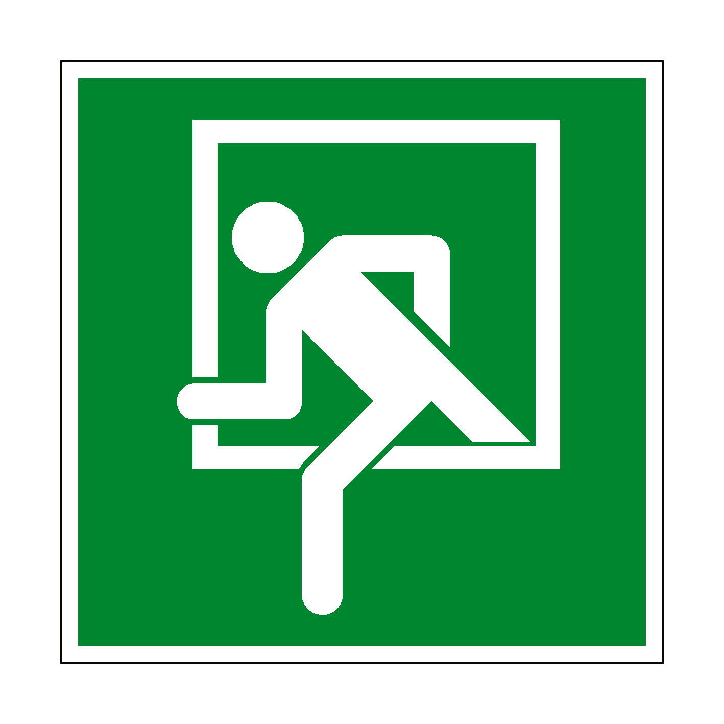 Emergency Exit Sign Window Wet Location Combo Exit Signs | WLCO4X