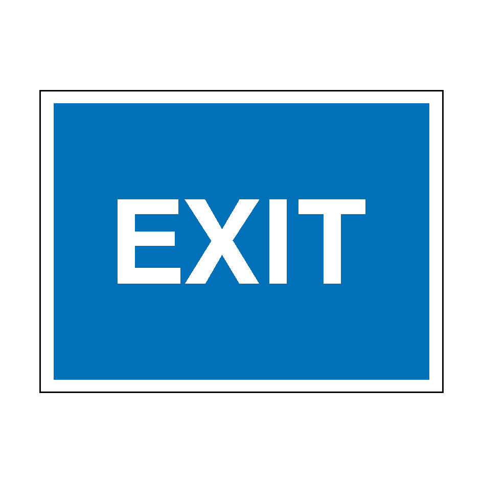 Exit Traffic Sign - Clear Directions for Safety | PVC Safety Signs