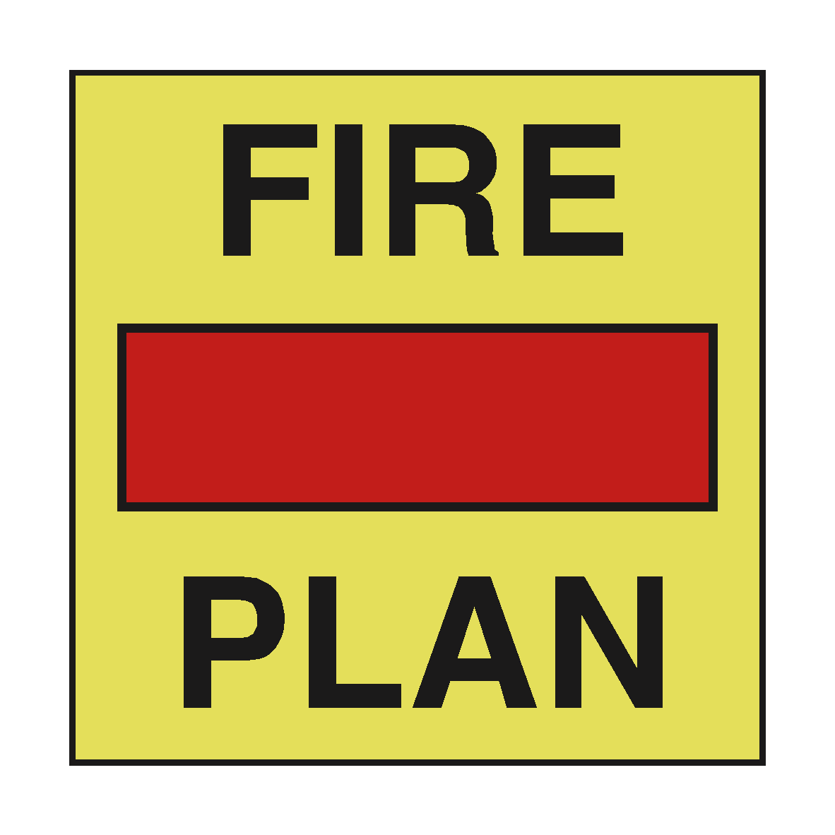 FIRE SAFETY CONTROL PLAN SIGN | PVC Safety Signs