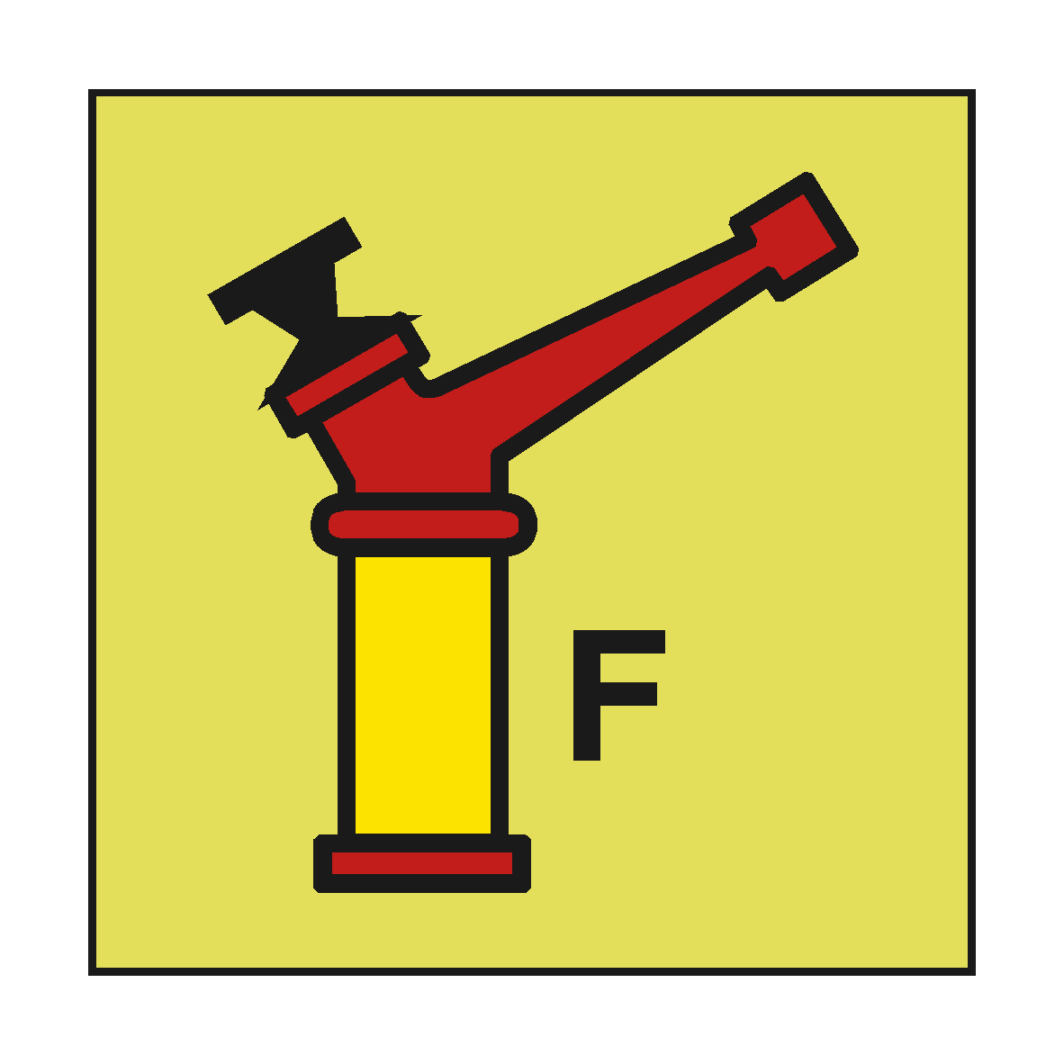 FOAM MONITOR IMO SAFETY SIGN | PVC Safety Signs