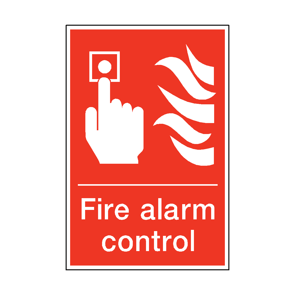 Fire Alarm Control Sign | PVC Safety Signs