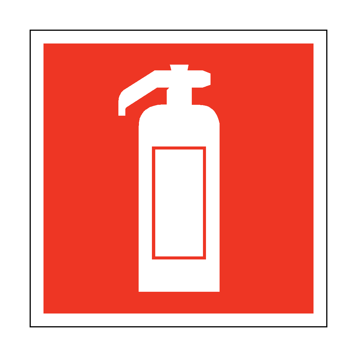 Fire Extinguisher Symbol Safety Sign | PVC Safety Signs