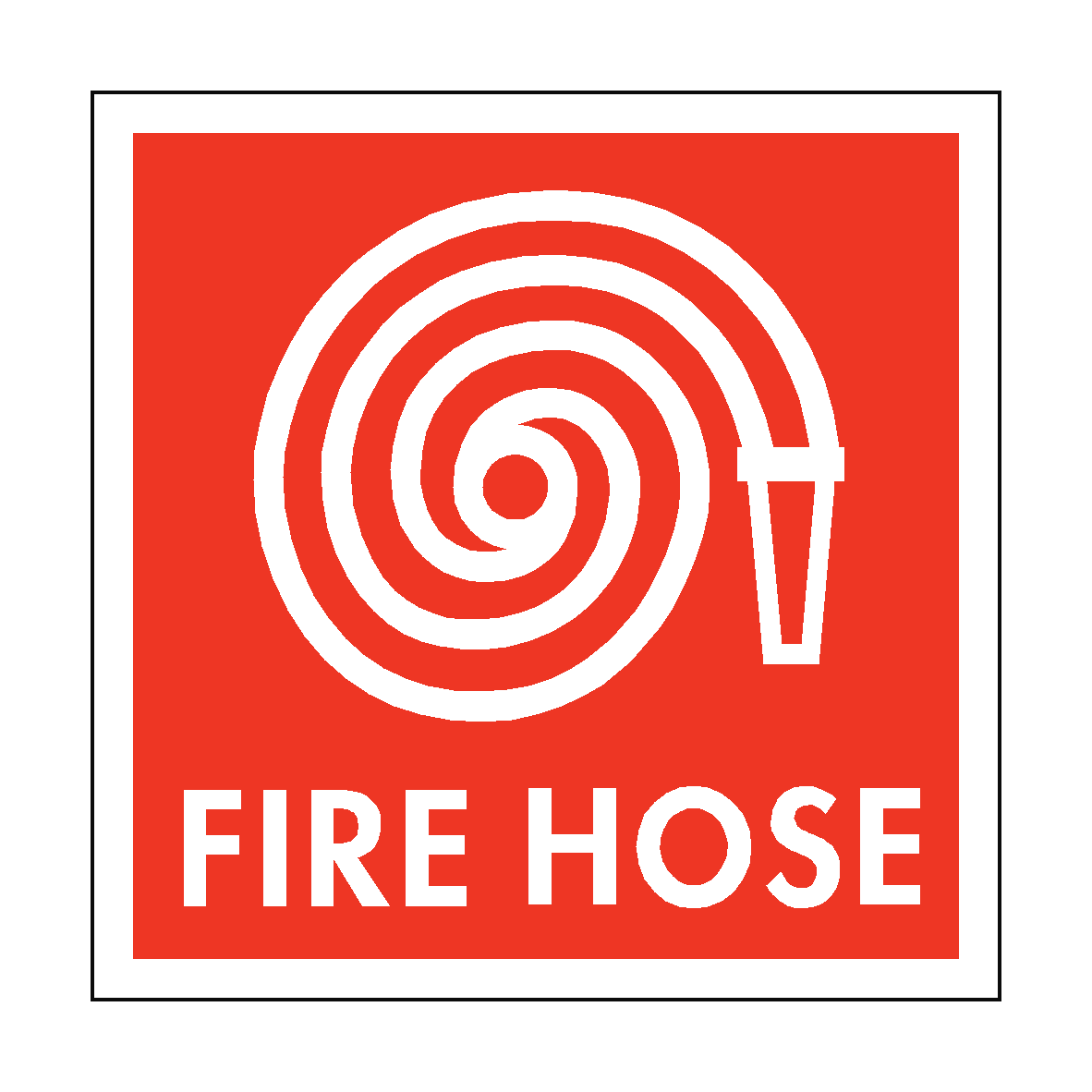 Fire Hose Safety Sign Plastic Tags Fire Hose 3 Safety Sign