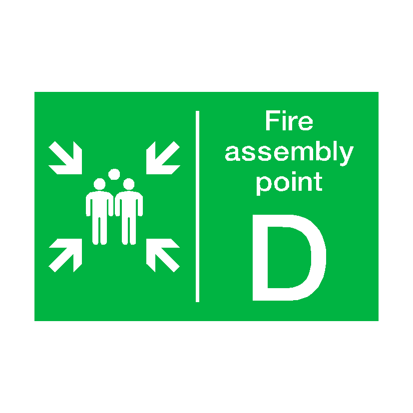 Fire Assembly Point D Sign | PVC Safety Signs