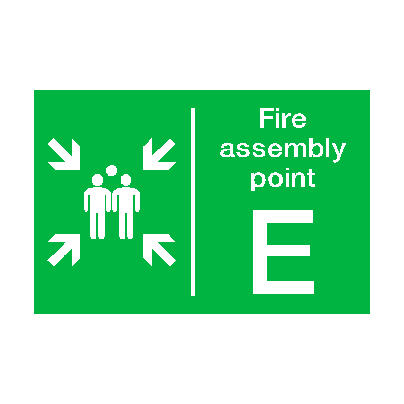 Fire Assembly Point E Sign | PVC Safety Signs