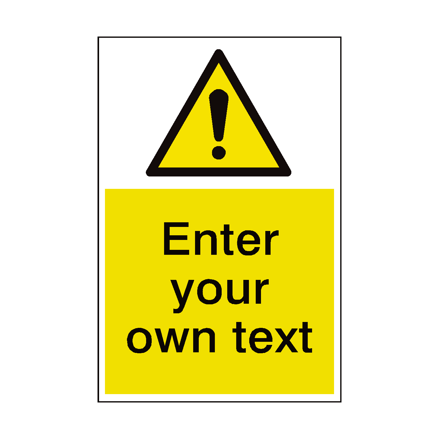 General Hazard Custom Hazard Sign | PVC Safety Signs