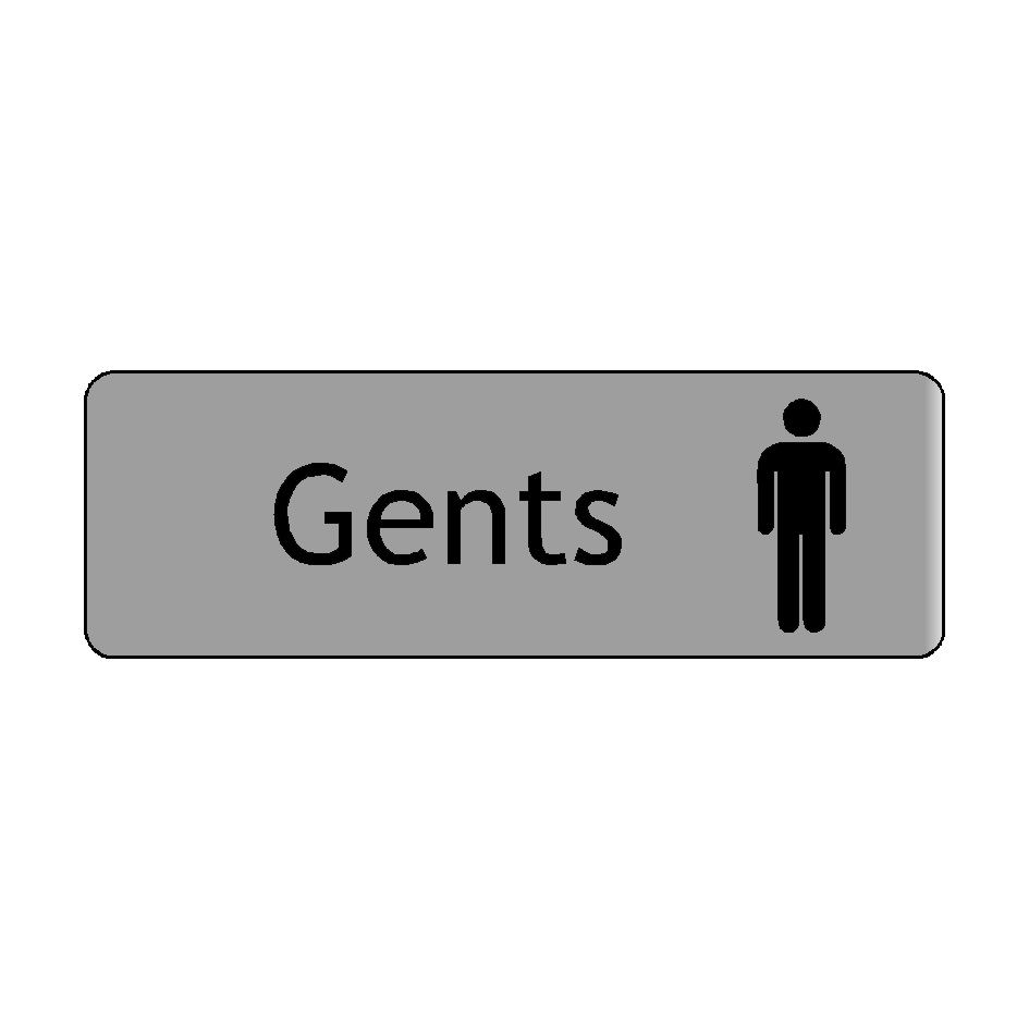 Gents Toilets Door Sign | PVC Safety Signs