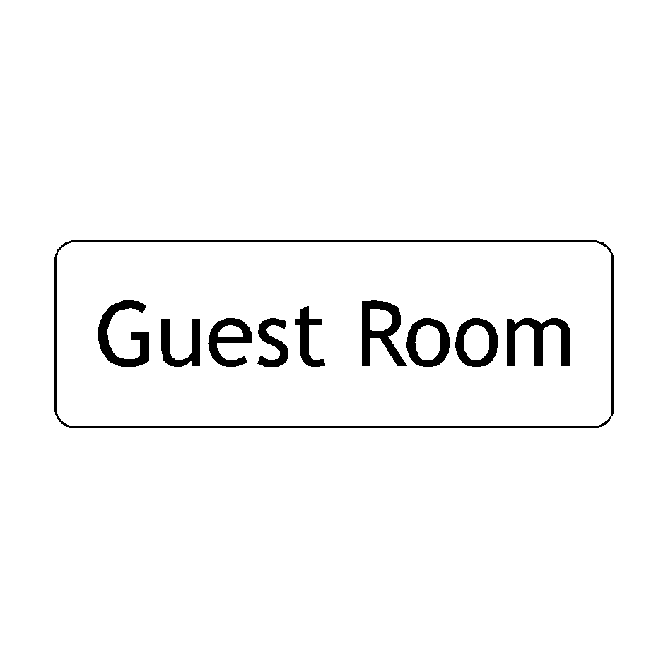 Guest Room Door Sign | PVC Safety Signs