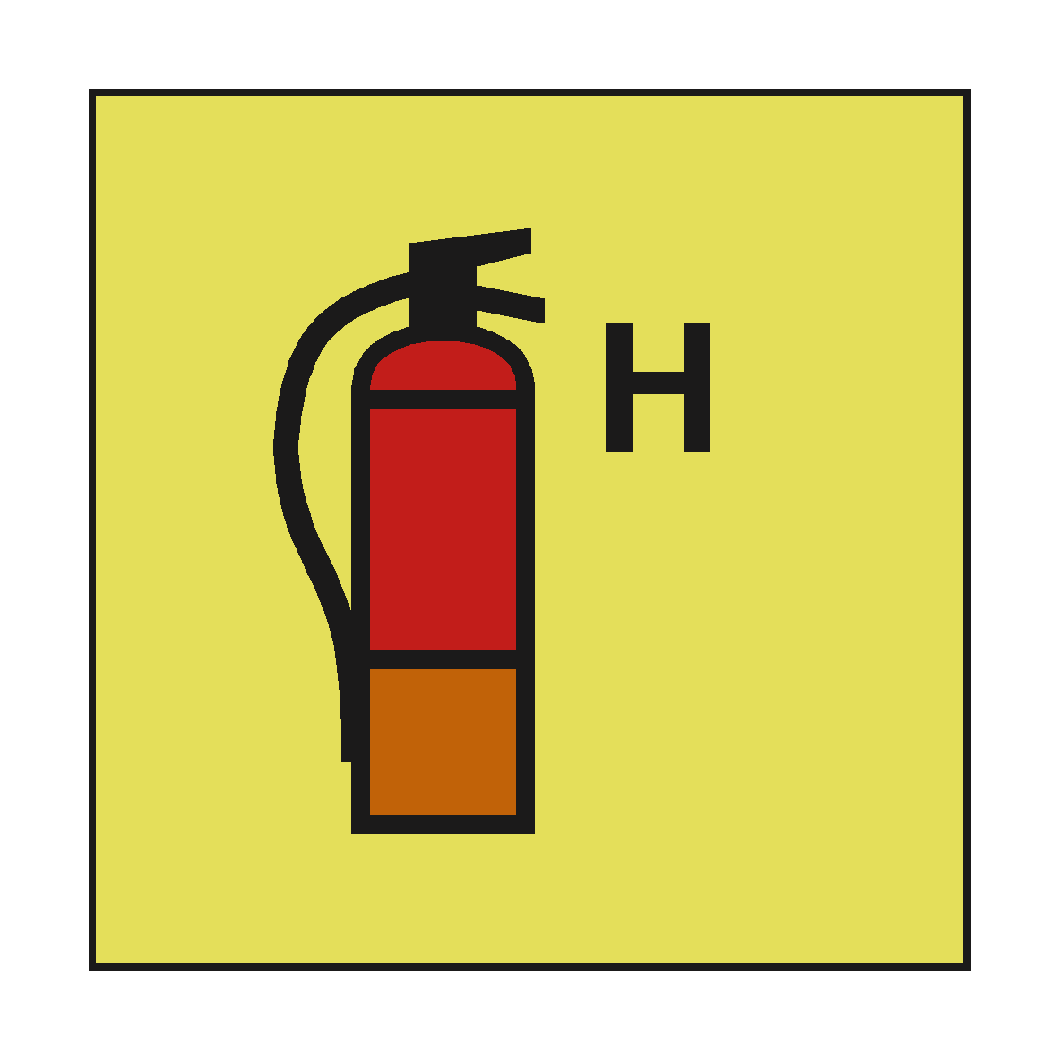 HALON EQUIV. FIRE EXTINGUISHER IMO SIGN | PVC Safety Signs