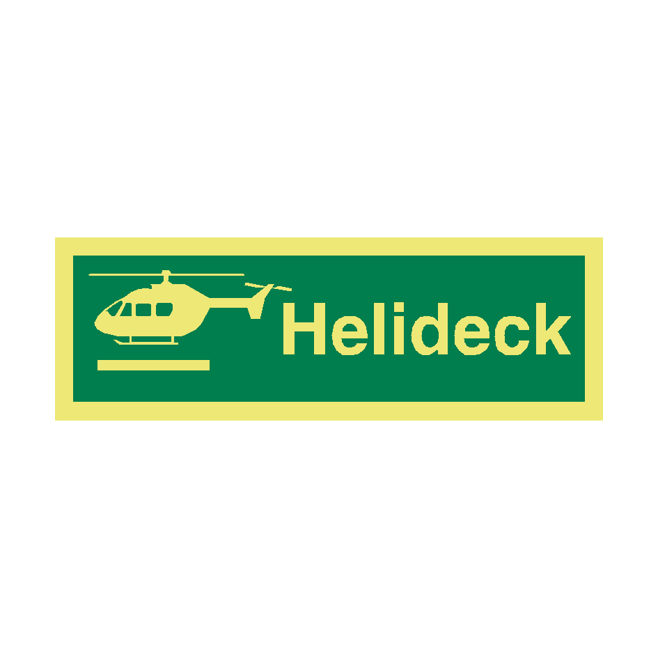 Helideck IMO Safety Sign | PVC Safety Signs