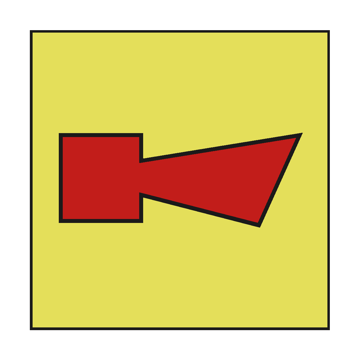 HORN FIRE ALARM IMO SIGN | PVC Safety Signs