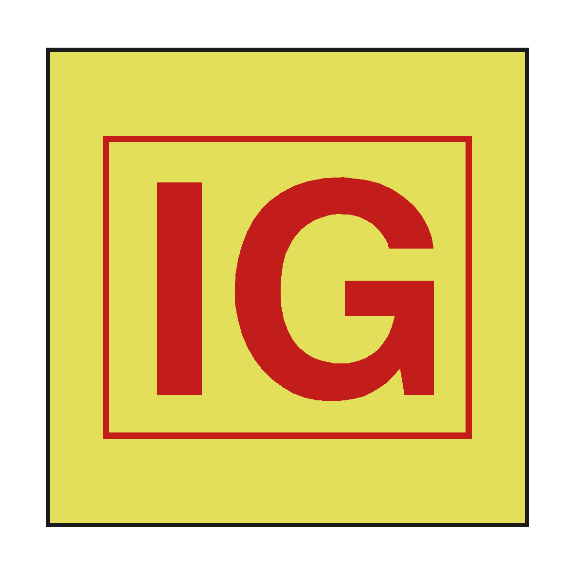 INERT GAS INSTALLATION IMO SIGN | PVC Safety Signs