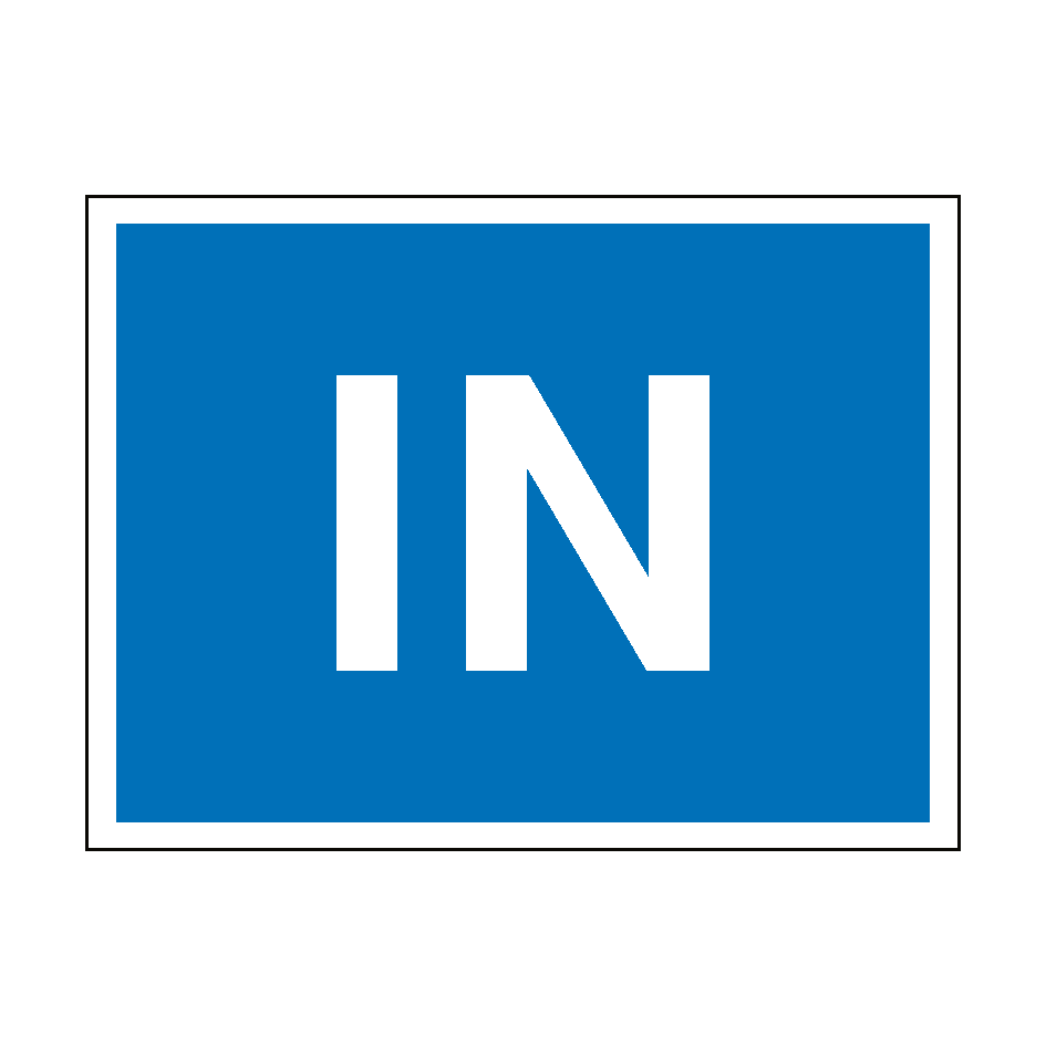 In Traffic Site Sign | PVC Safety Signs