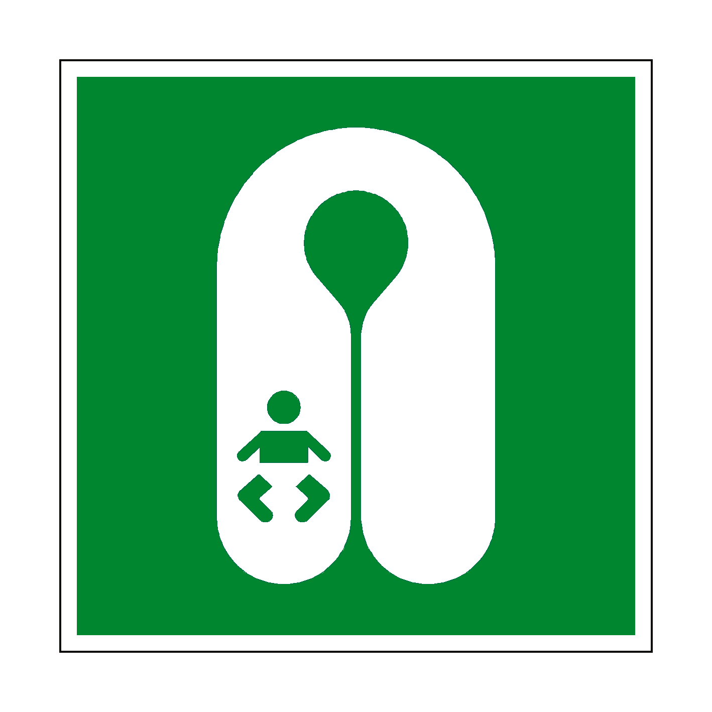 Infants Life Jacket Symbol Sign | PVC Safety Signs