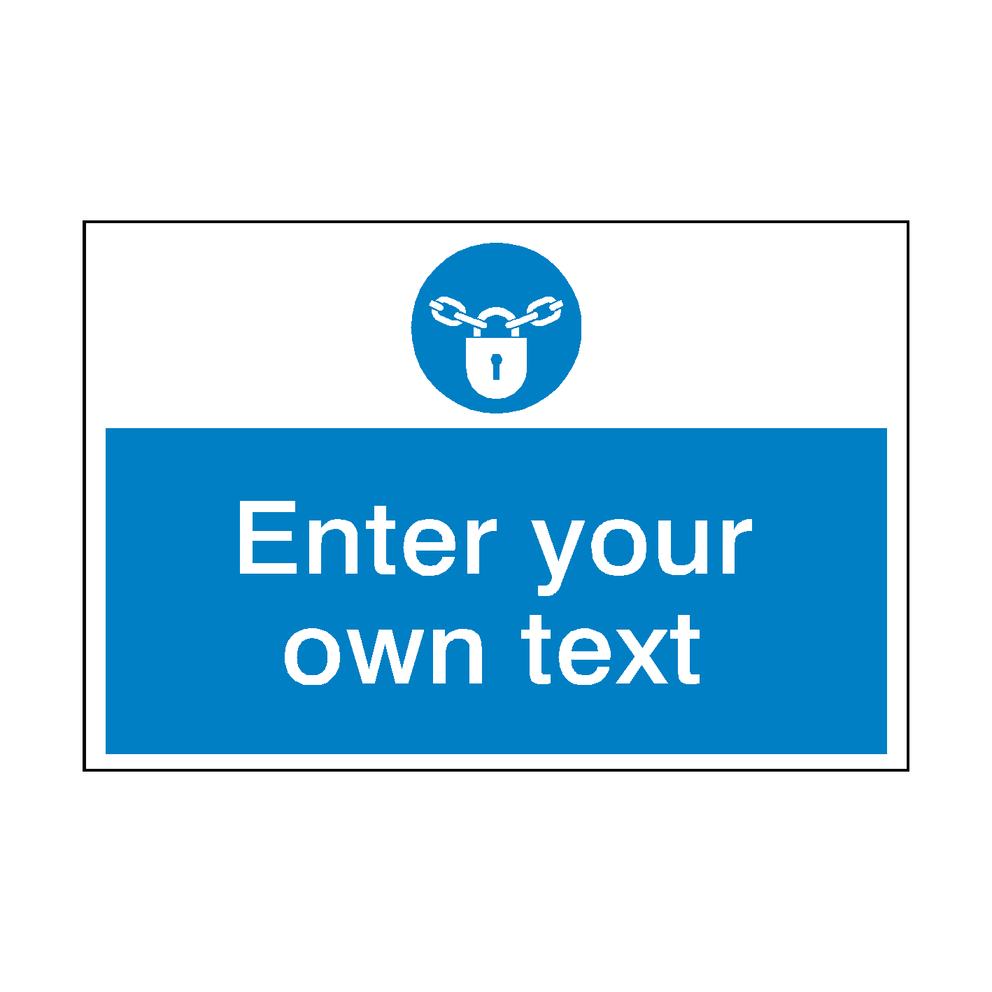 Keep Locked Custom Safety Sign | PVC Safety Signs