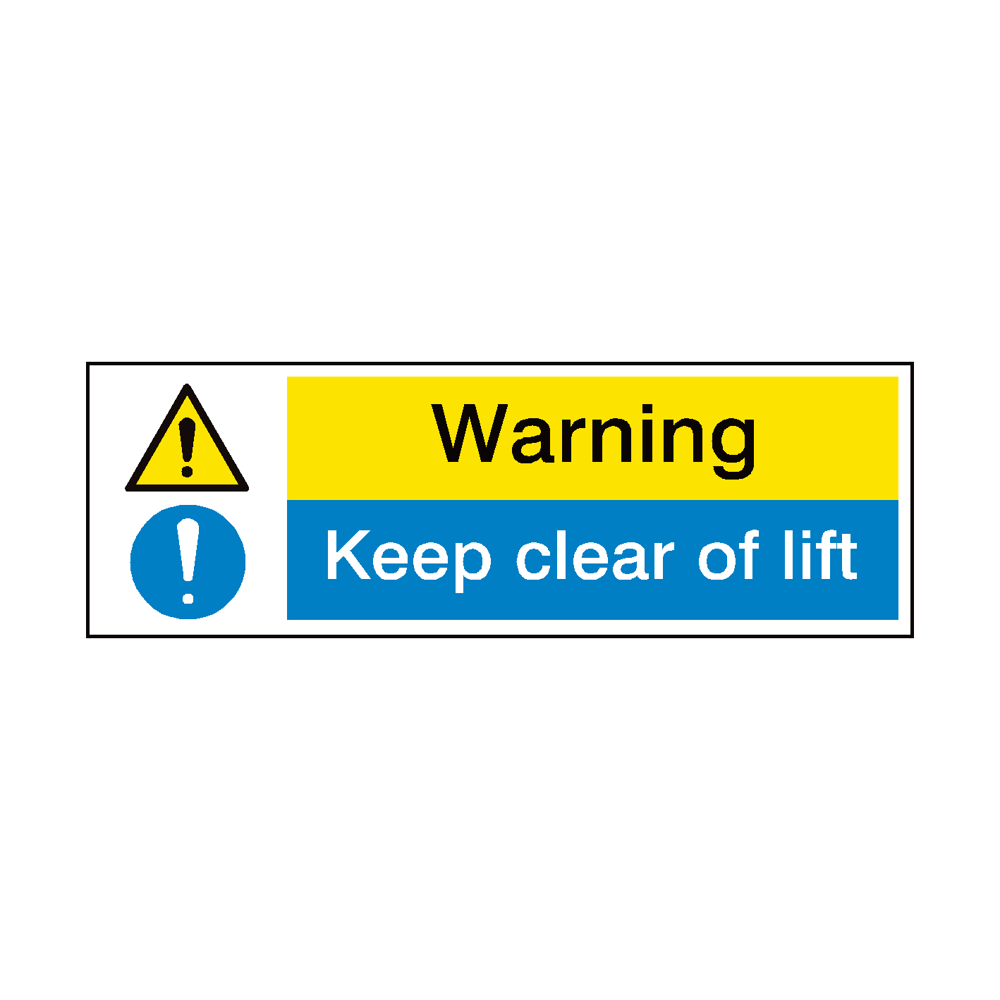 Lift Warning Garage Sign | PVC Safety Signs