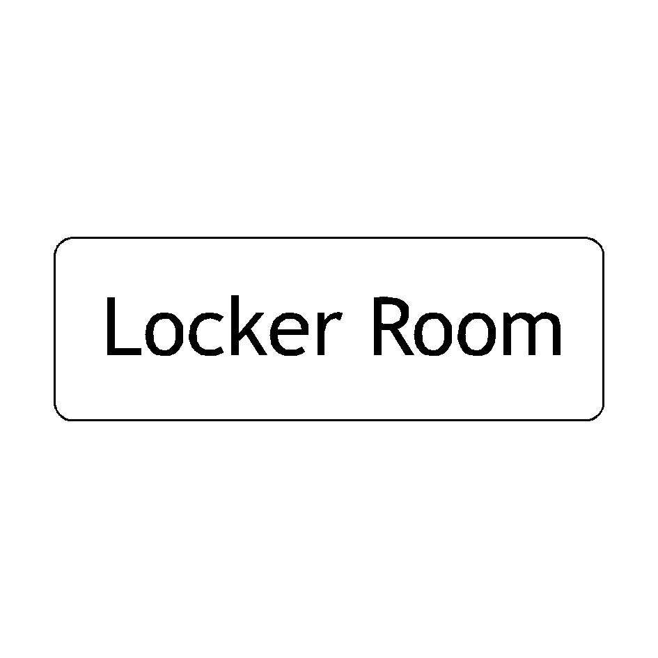 Locker Room Door Sign | PVC Safety Signs