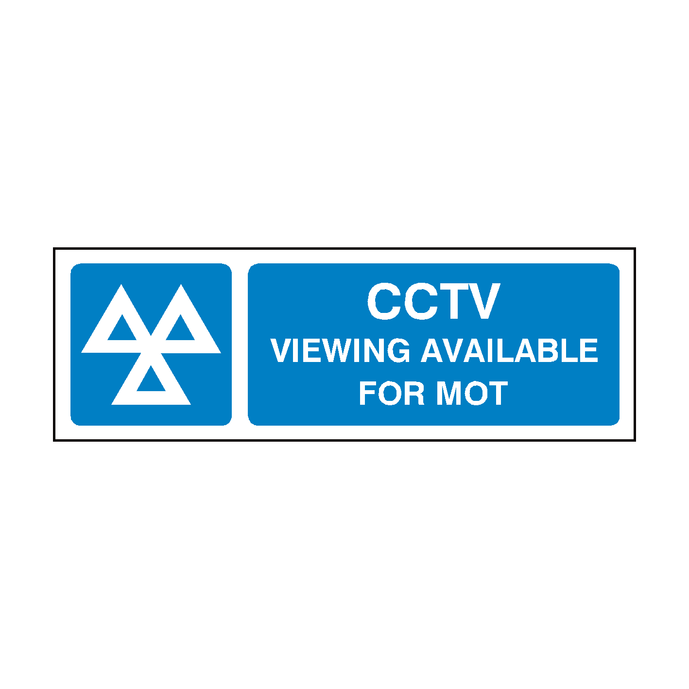 MOT CCTV Sign | PVC Safety Signs