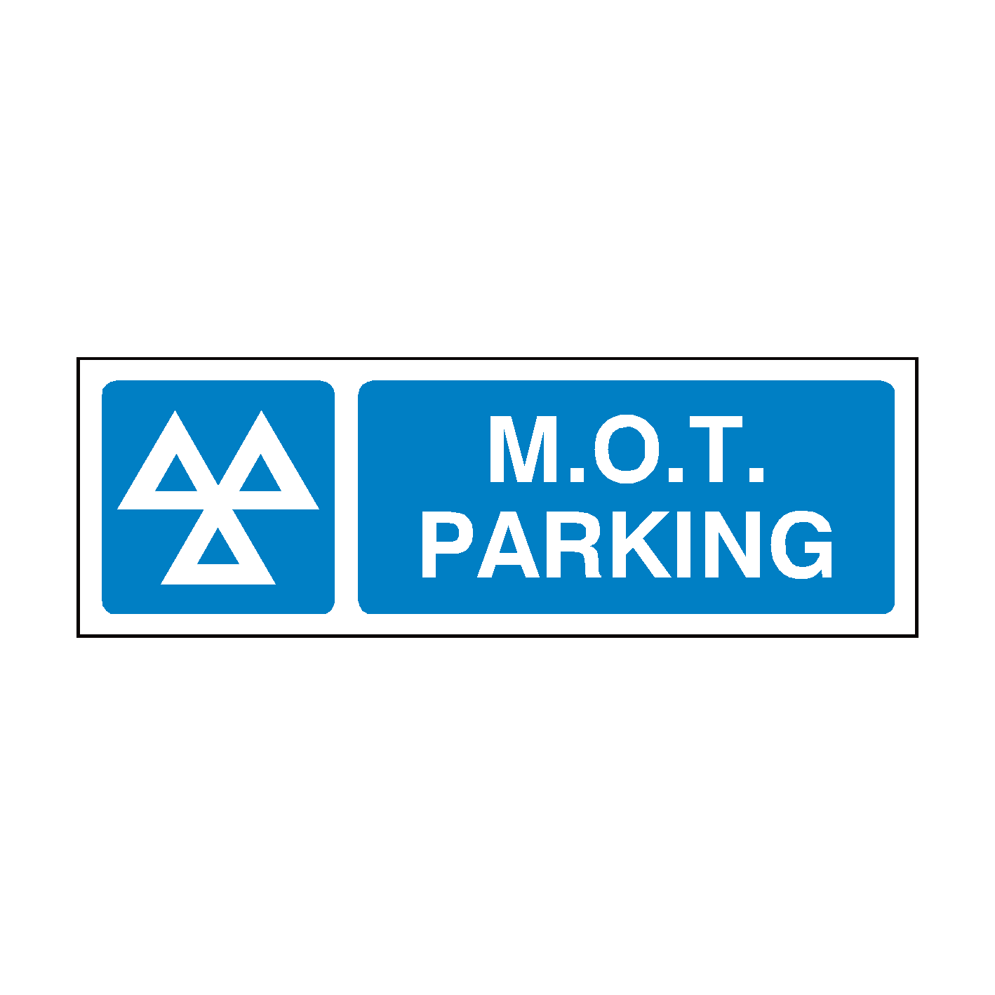 MOT Parking Sign | PVC Safety Signs