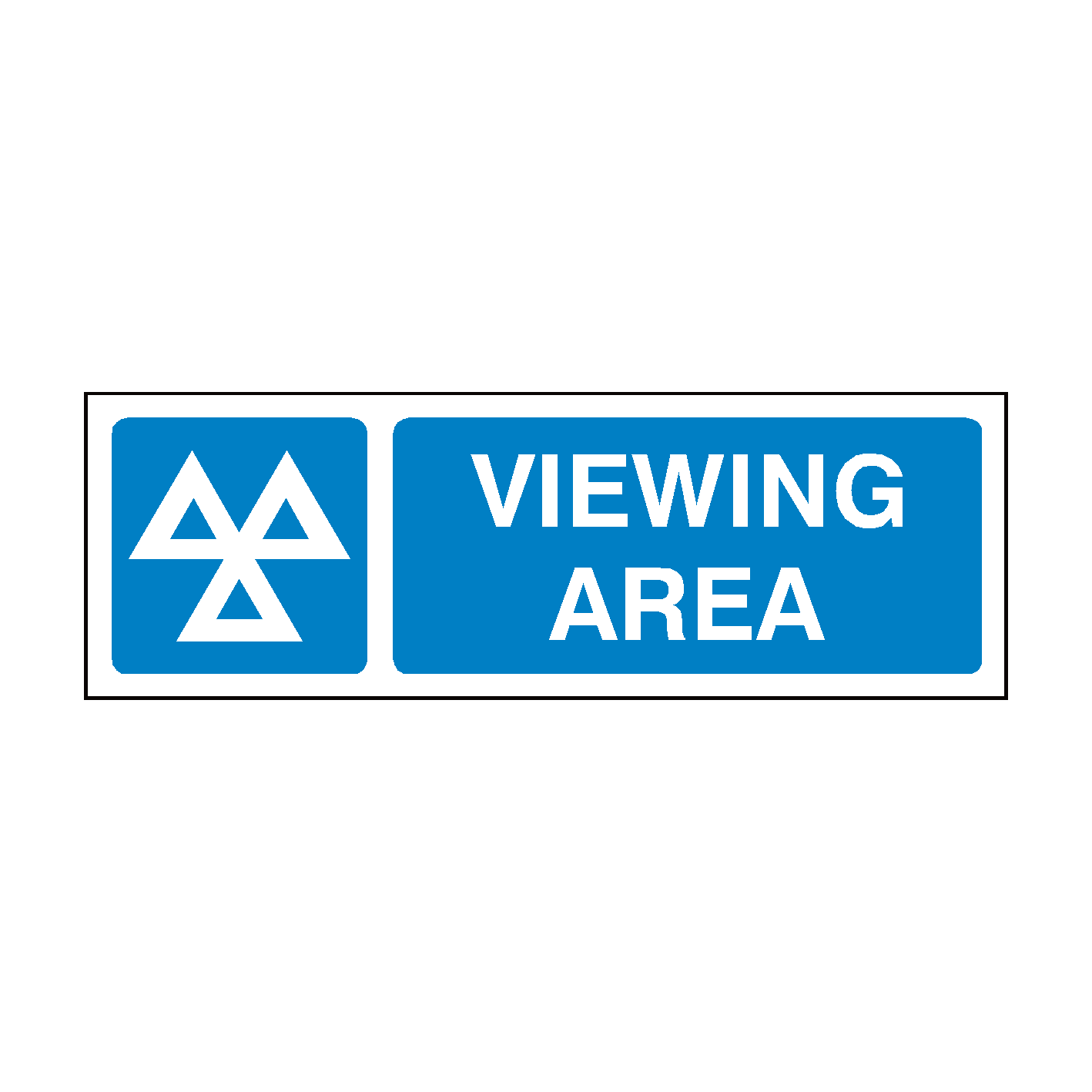MOT Sign Viewing Area | PVC Safety Signs