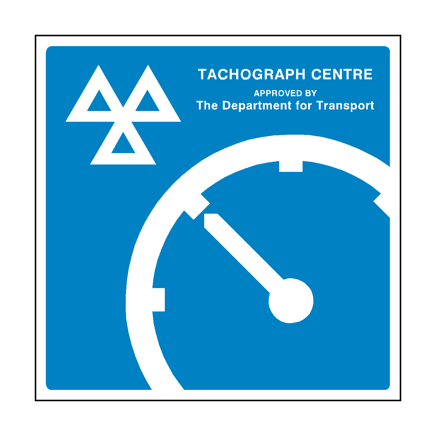 MOT Tachograph Centre Approved Sign | PVC Safety Signs