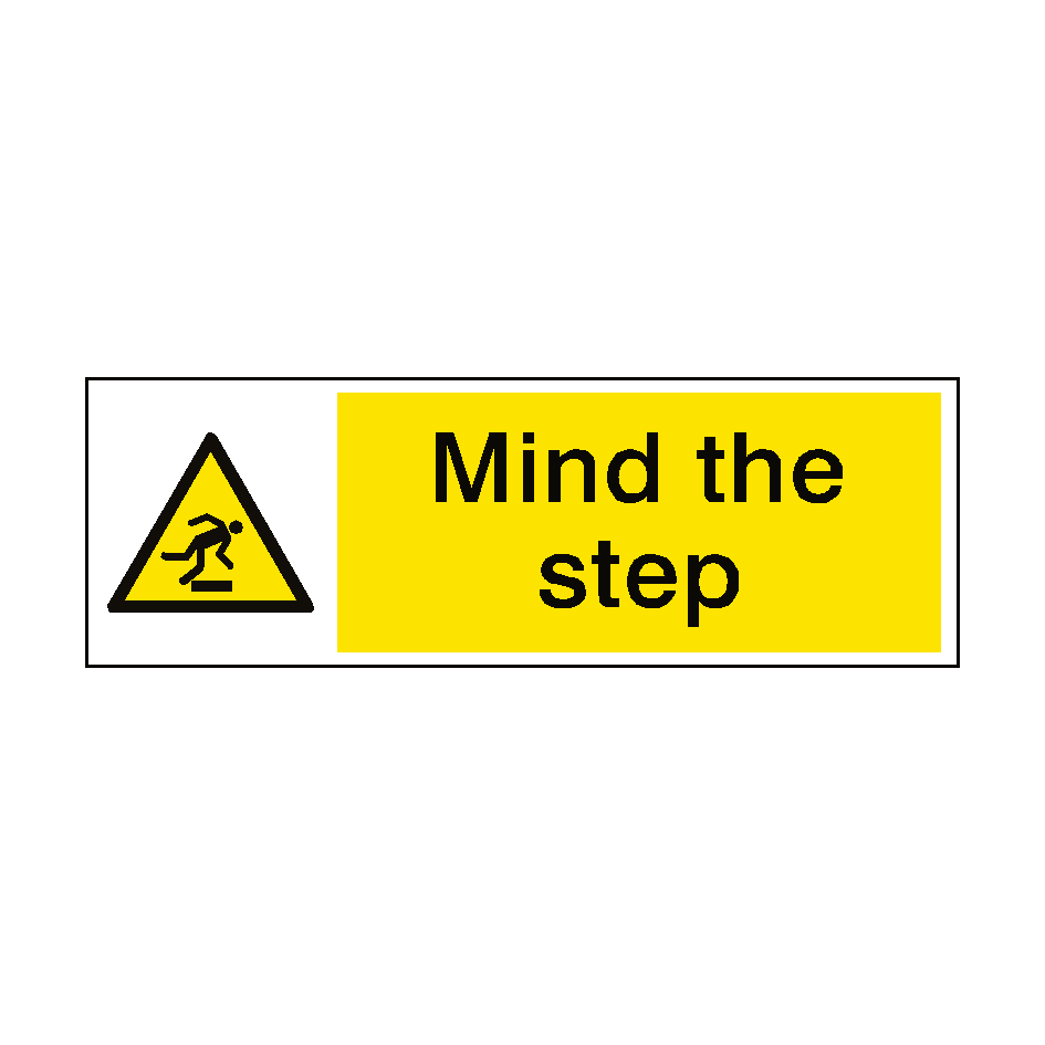 Mind The Step Warning Sign | PVC Safety Signs