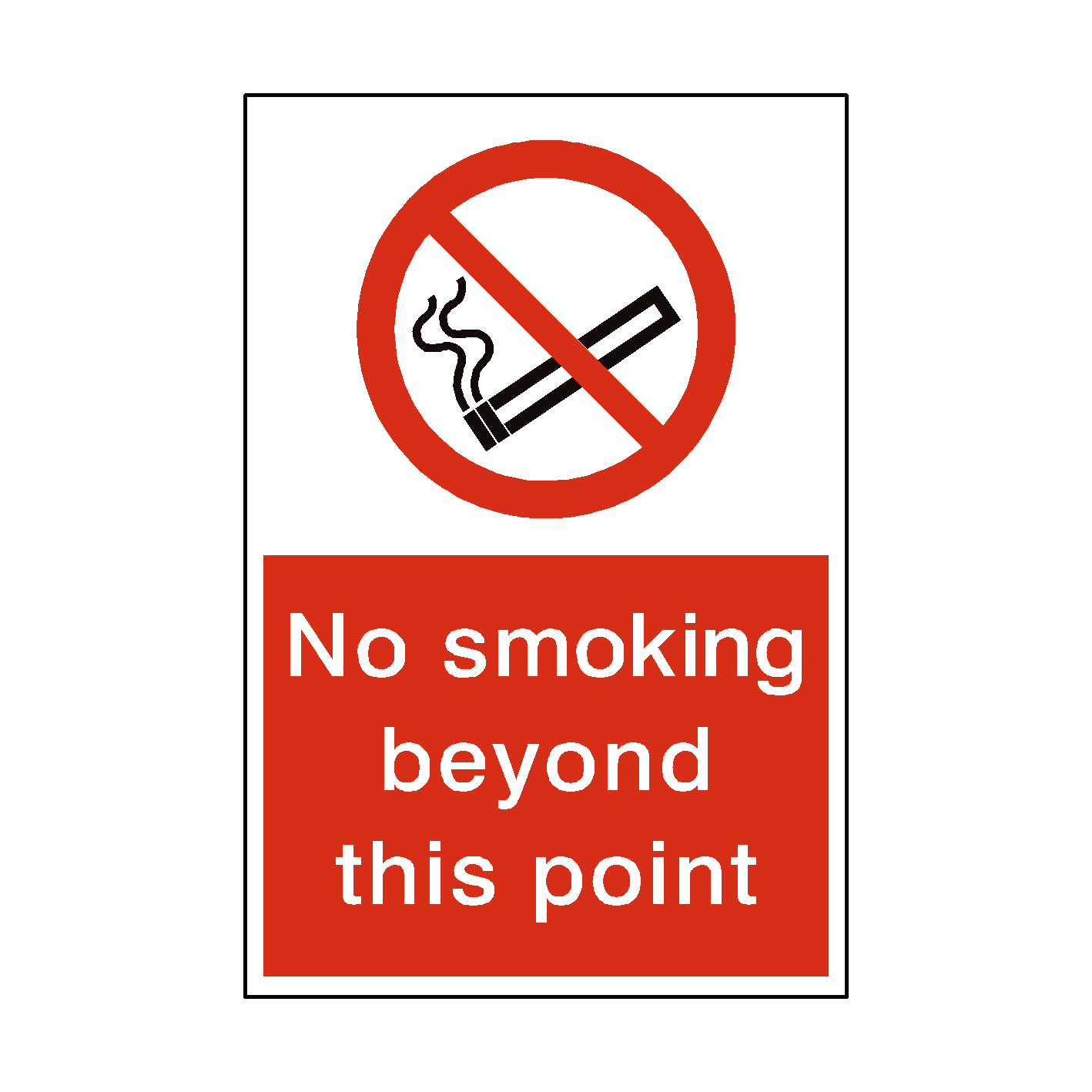 No Smoking Beyond This Point Sign | PVC Safety Signs