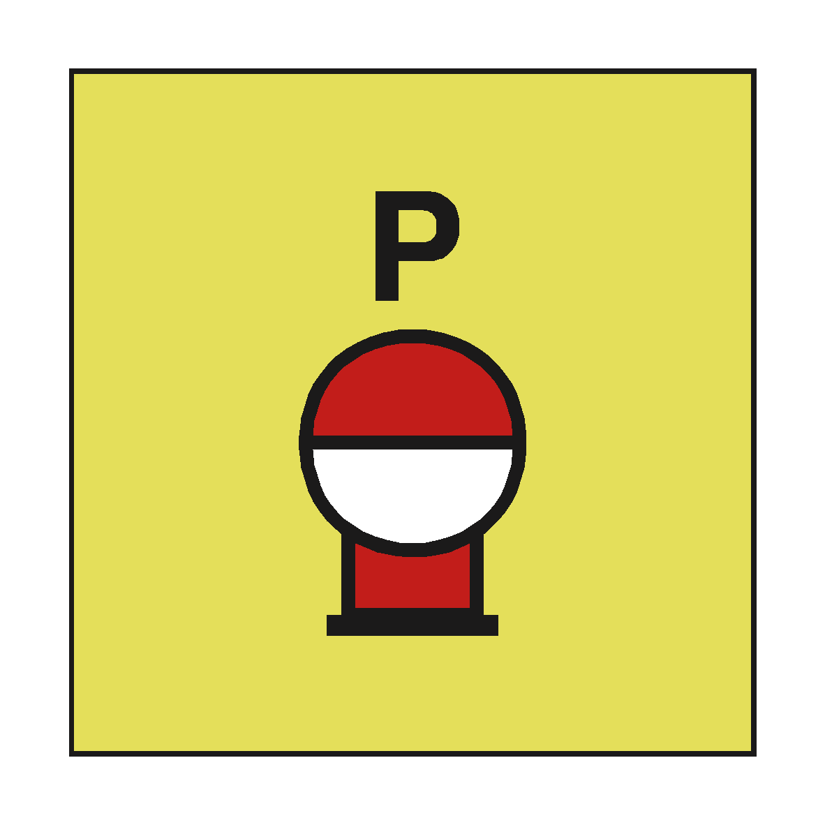 POWDER BOTTLES PROTECTED AREA SIGN | PVC Safety Signs