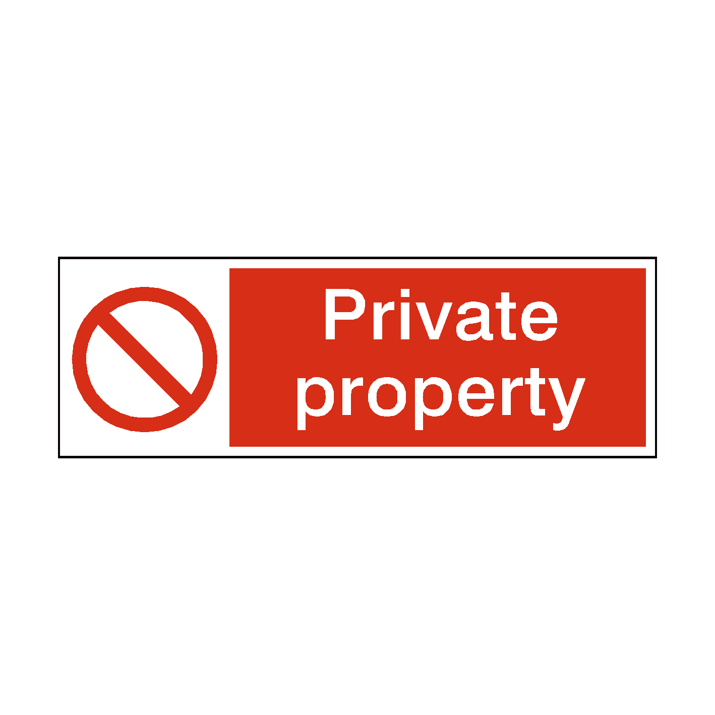 Private Property Safety Sign | PVC Safety Signs