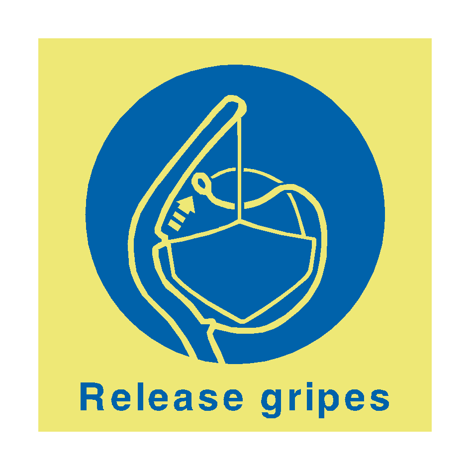 Release Gripes Safety Sign | PVC Safety Signs