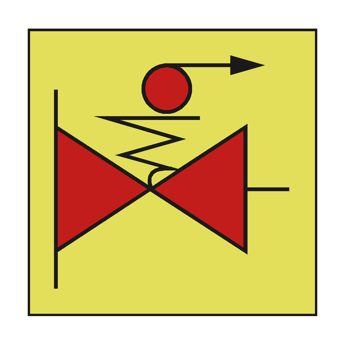 REMOTE CONTROLLED VALVES SIGN | PVC Safety Signs