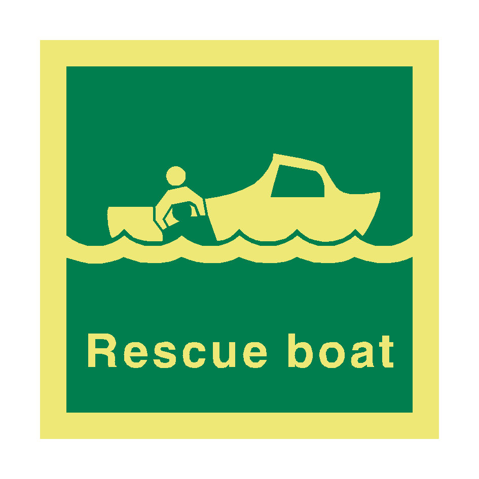 Rescue Boat IMO Safety Sign | PVC Safety Signs