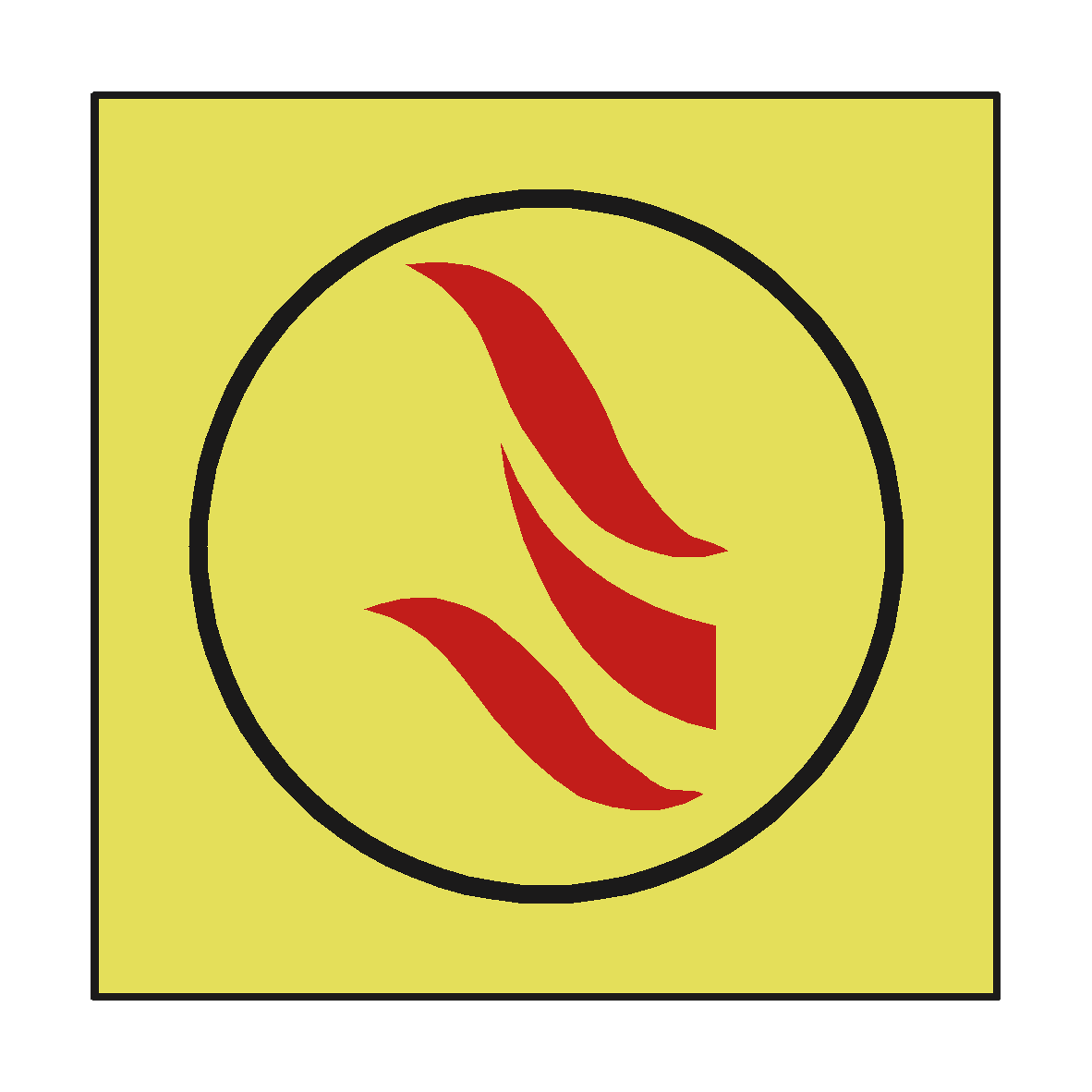 SPACE MONITORED FLAME DETECTOR SIGN | PVC Safety Signs