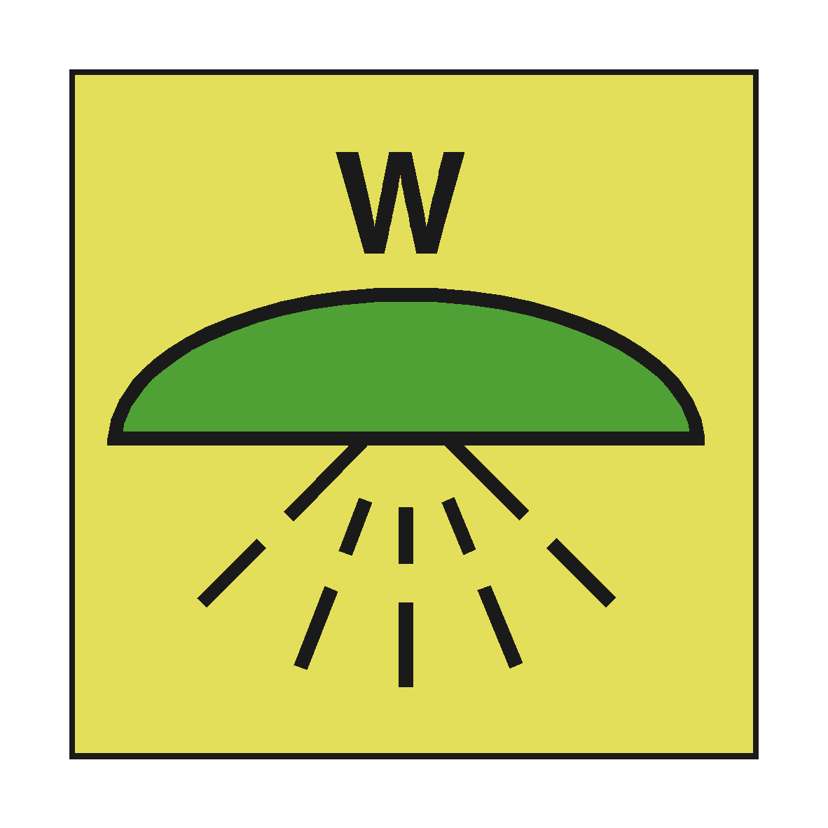 SPACE PROTECTED FIXED WATER SYSTEM | PVC Safety Signs